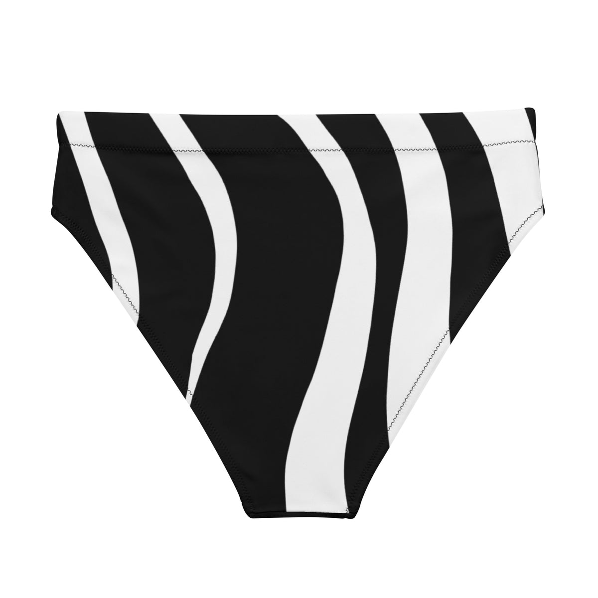 Ona High Waisted Bikini Bottom Zaina Black And White Koy And Victoria Inc